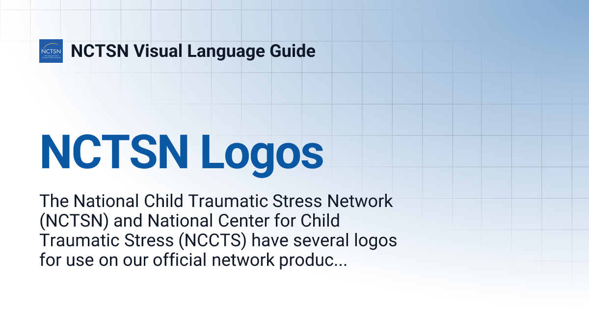 NCTSN Logos | NCTSN Visual Language Guide
