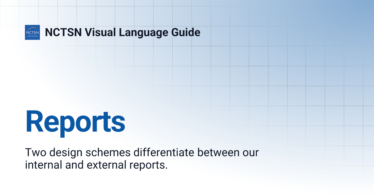 Reports | NCTSN Visual Language Guide